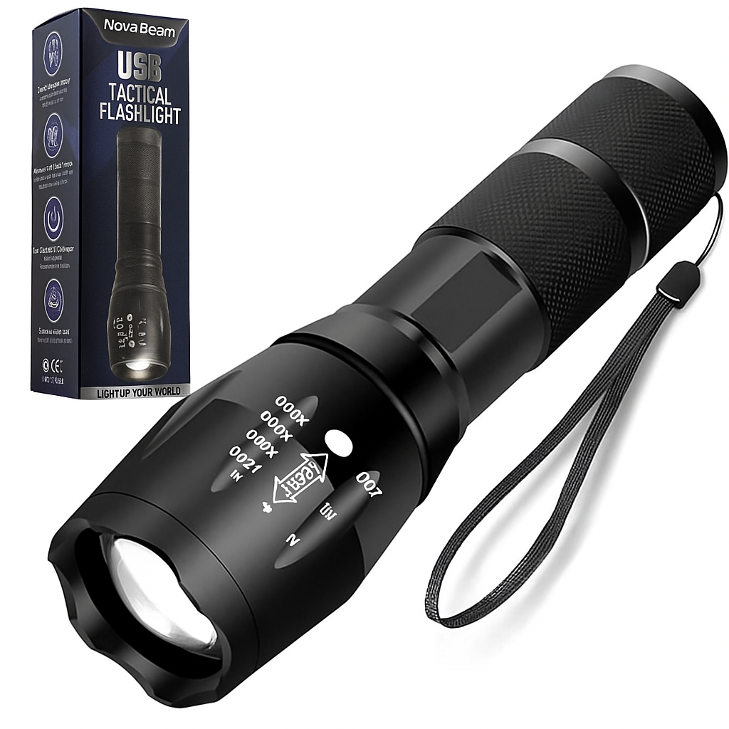 NovaBeam LED Tactical Flashlight 2000 Lumens – Nzmartys