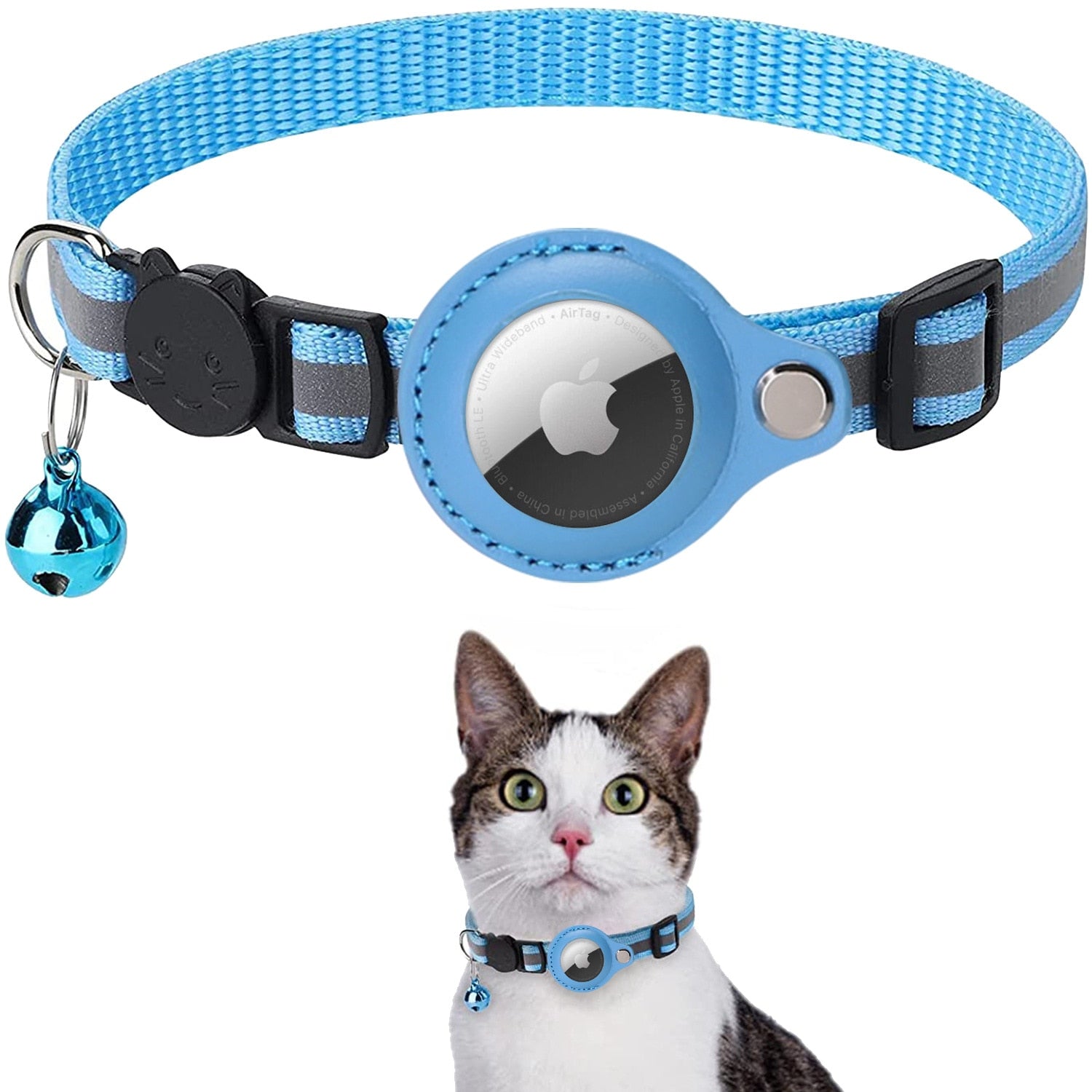 PawLocator Cat Tracking Collar - AirTag Compatible with GPS Holder ...